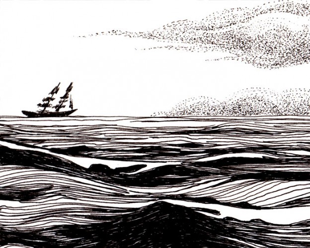 Water Lines – Pen & Ink – Part I – Abolina Art